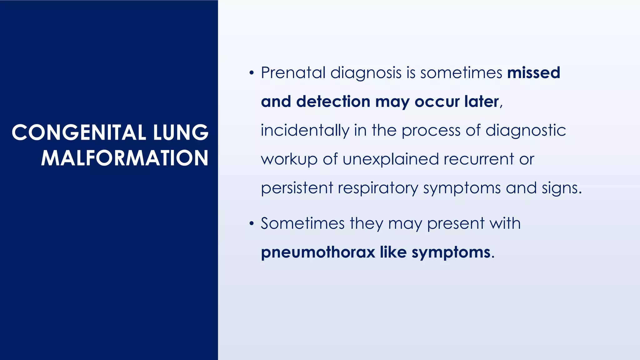 Congenital Lung Malformation Mimics Pneumothorax: An Experience in ...