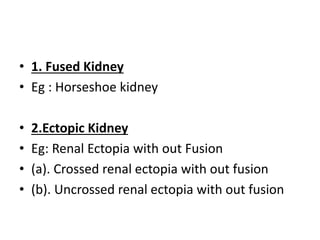 Congenital renal abnormalities in position | PPT