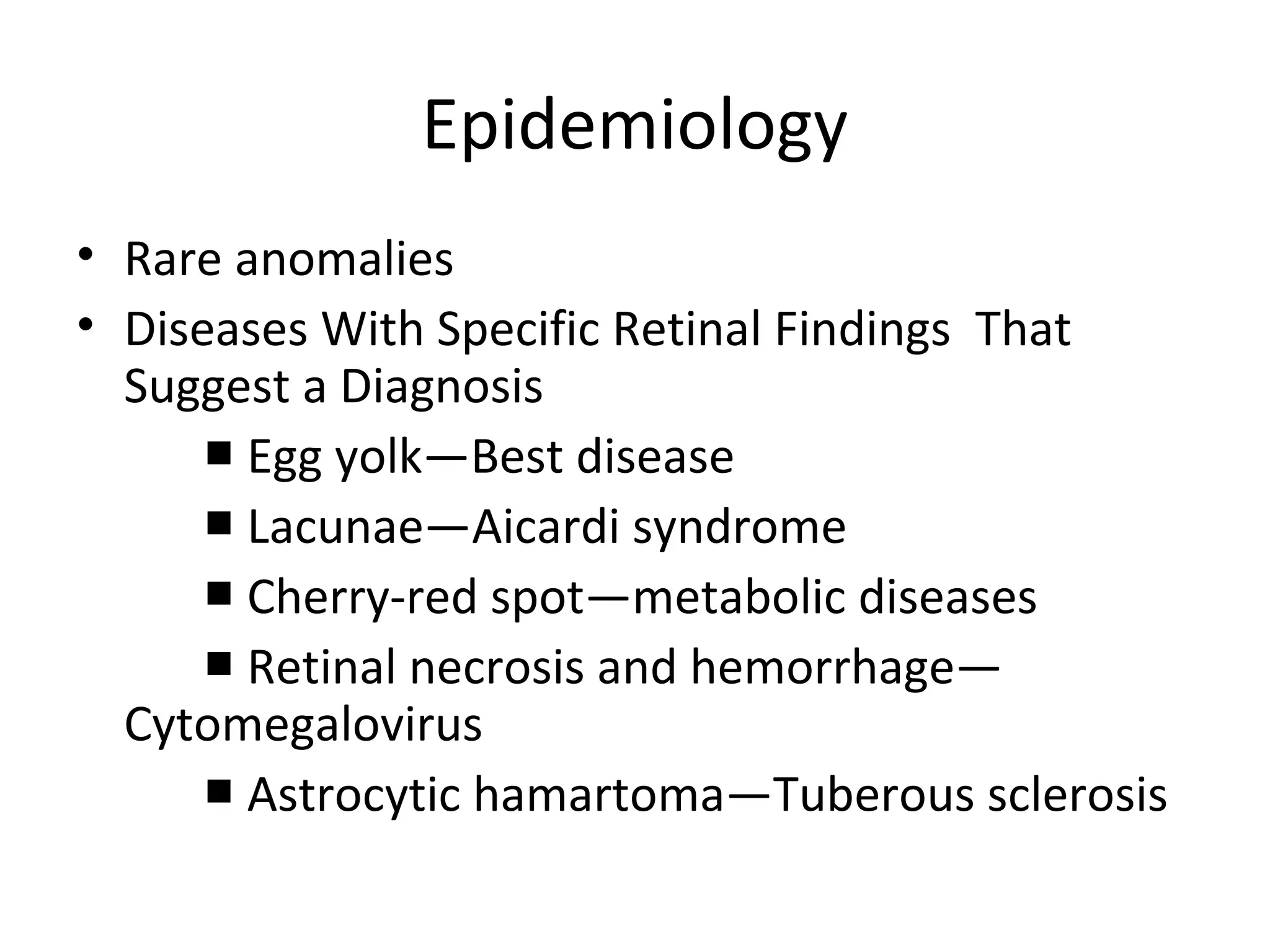 Congenital retinal anomalies | PPT