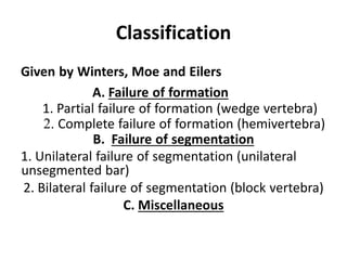 Congenital scoliosis | PPTX | Physical Therapy | Wellness