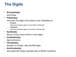 Congenital skeletal anomalies | PPTX