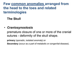 Congenital skeletal anomalies | PPTX