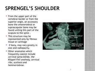 congenital skeletal anomaly.presentation | PPTX