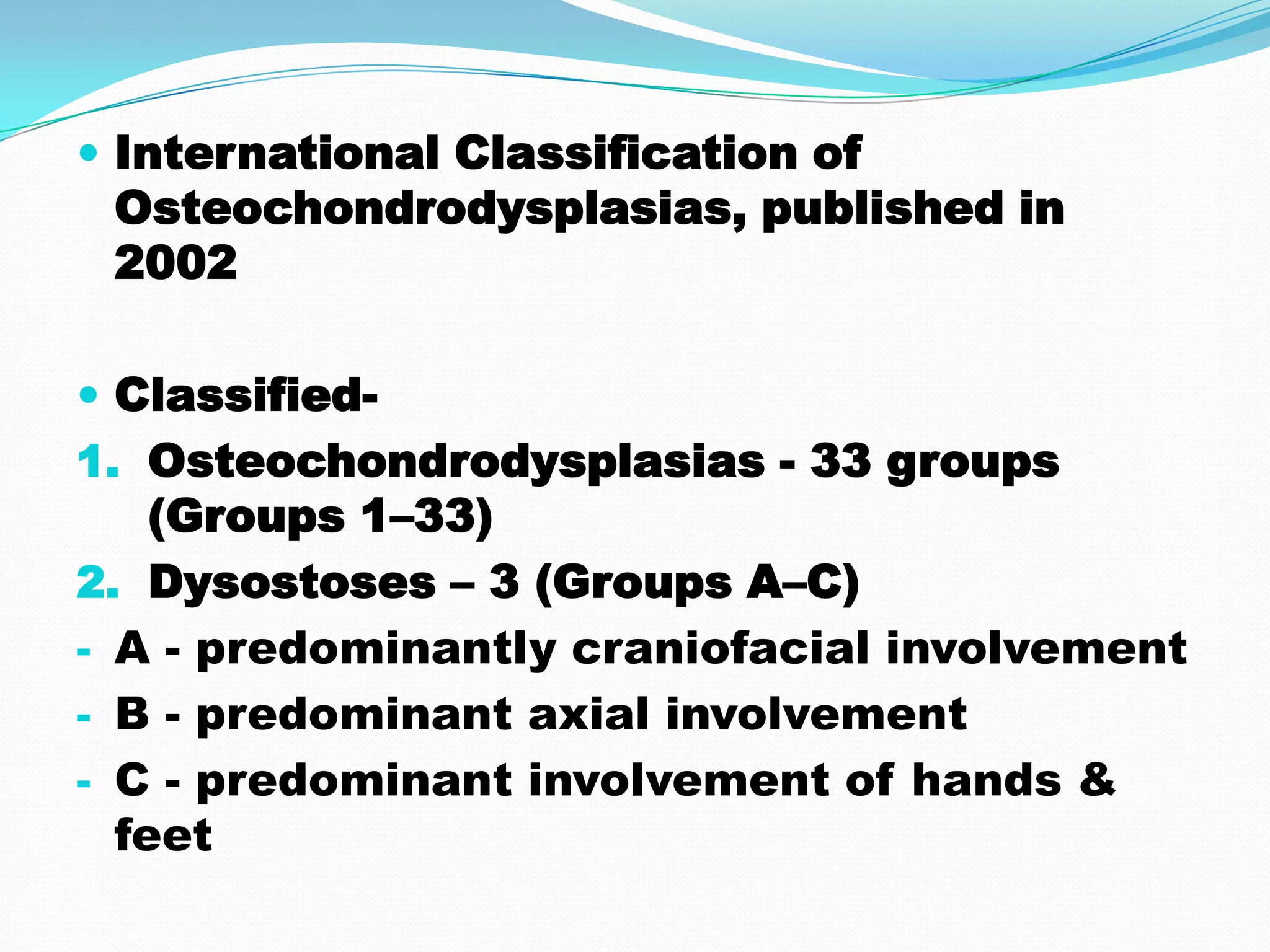 Radiological approach to Congenital skeletal dysplasia | PPTX
