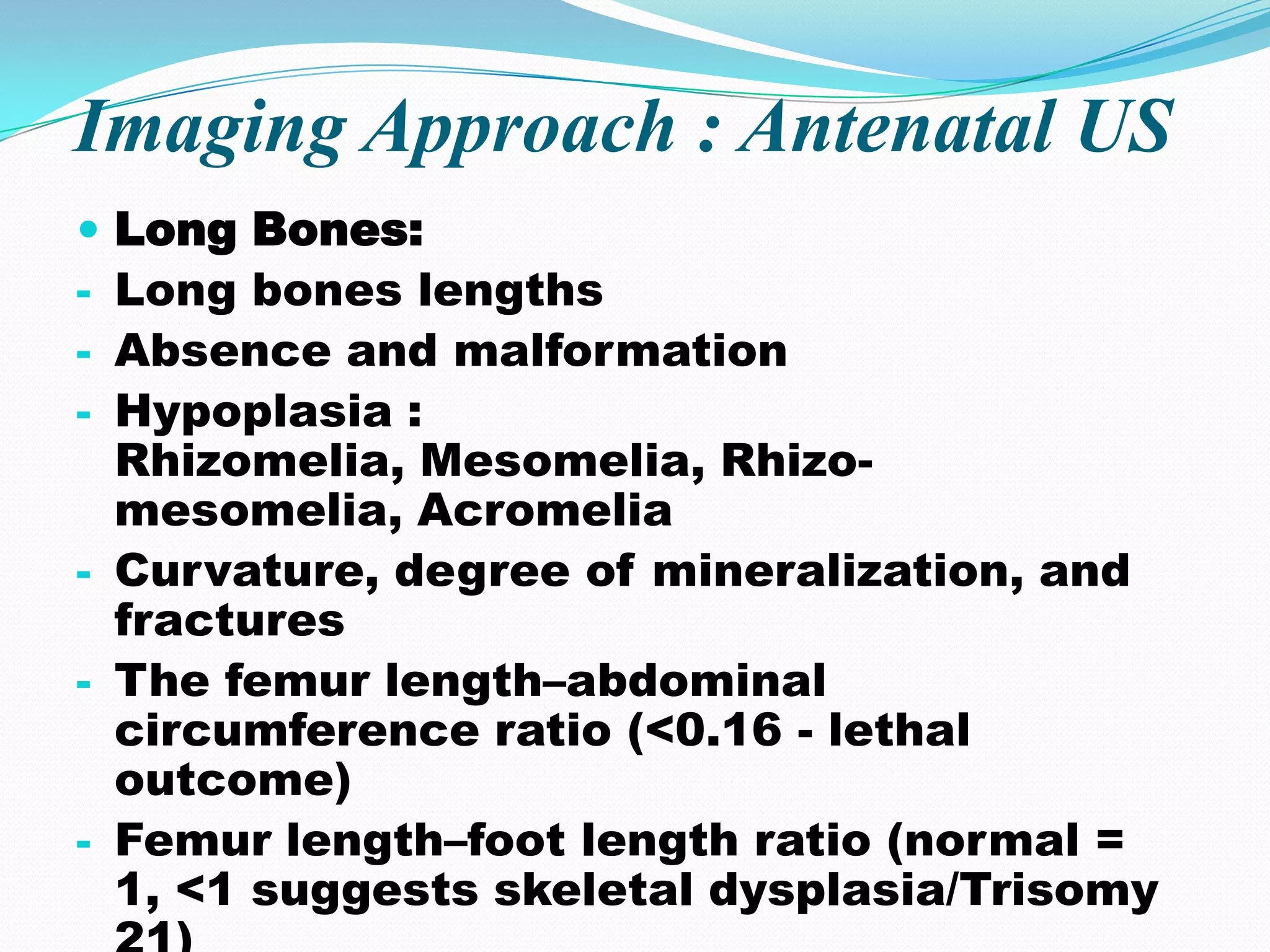 Radiological approach to Congenital skeletal dysplasia | PPTX