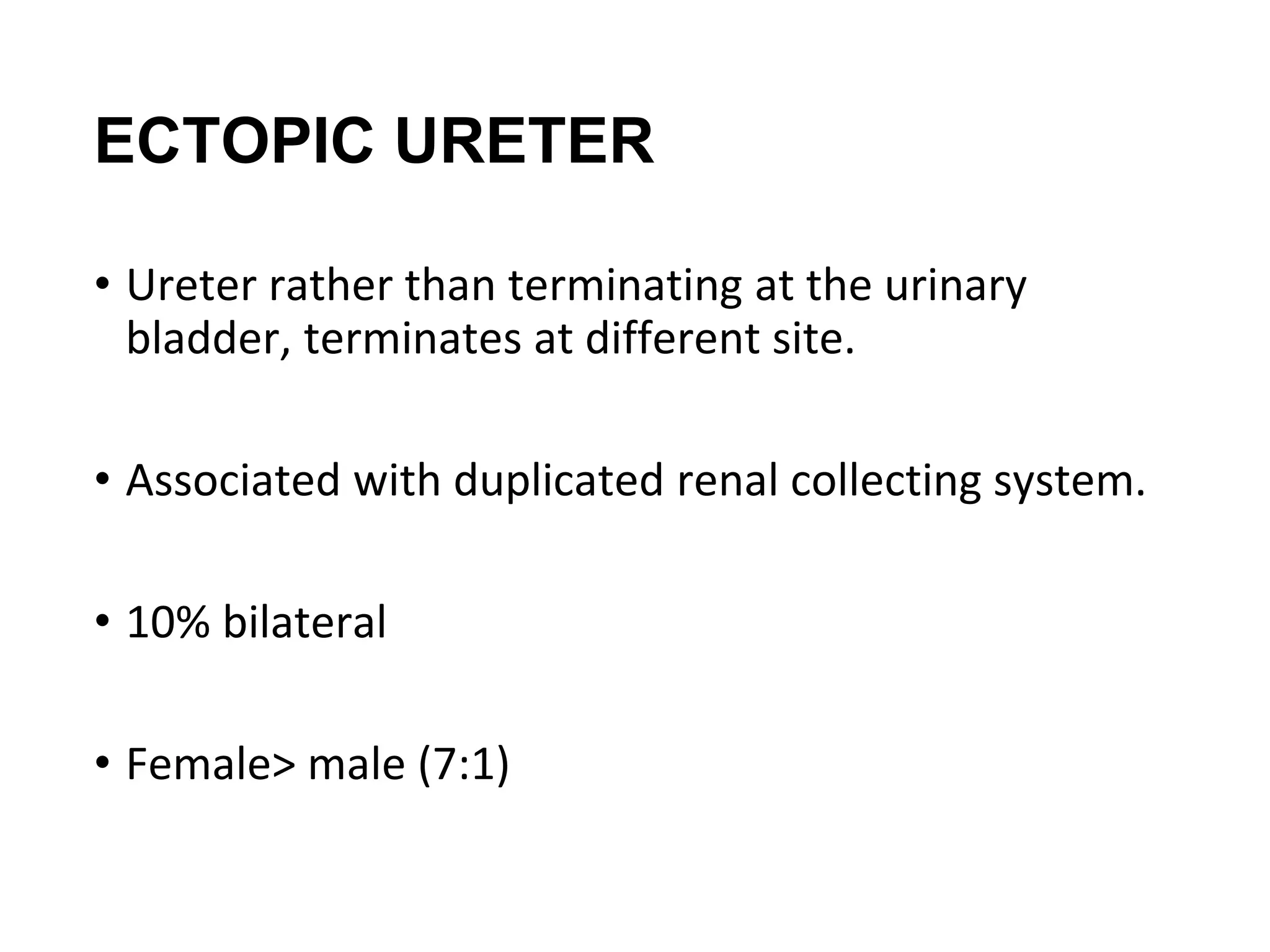 Congenital surgical diseases of urinary tract | PPTX