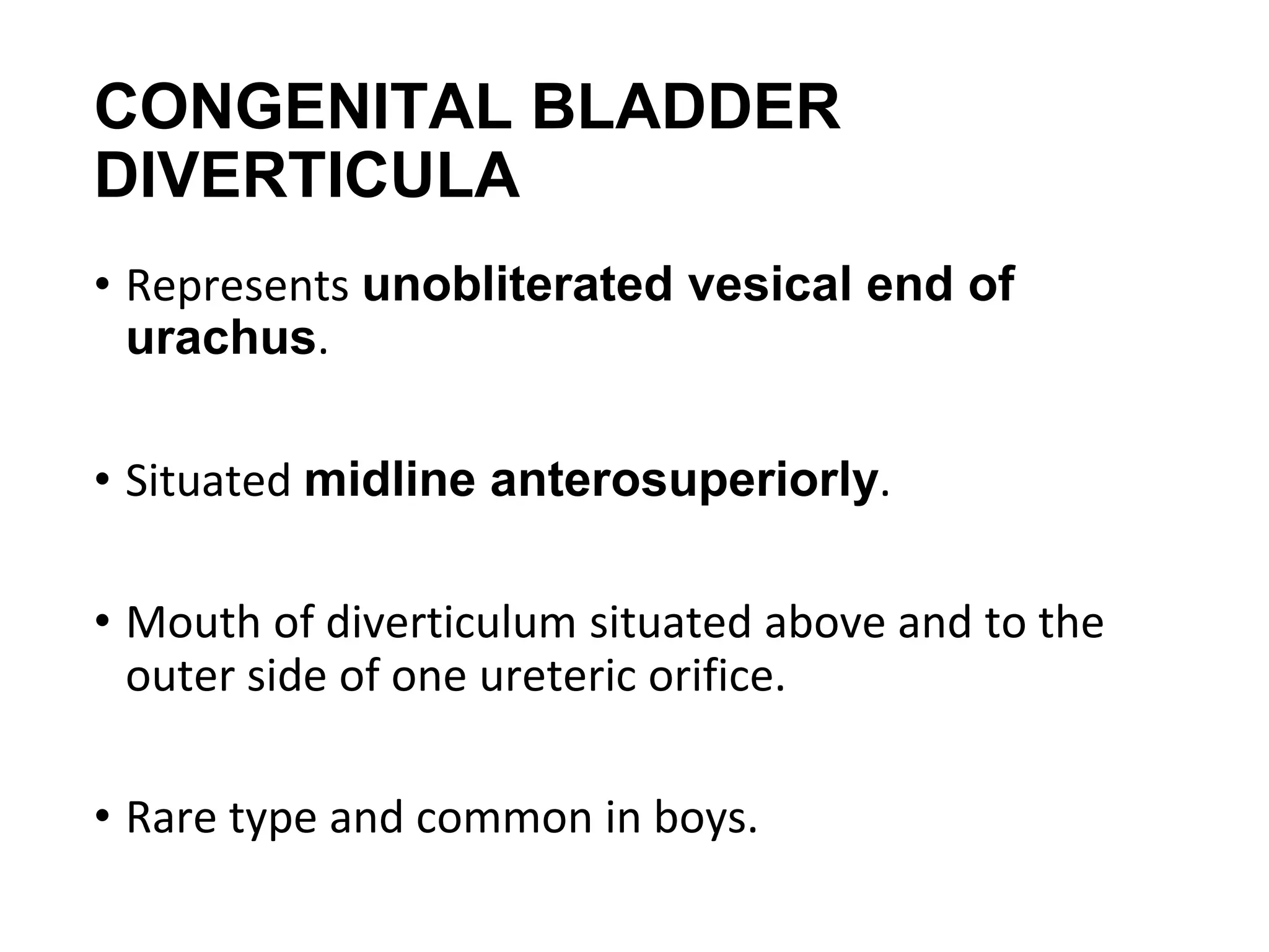 Congenital surgical diseases of urinary tract | PPTX