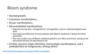 Congenital syndromes and cancer1 | PPTX