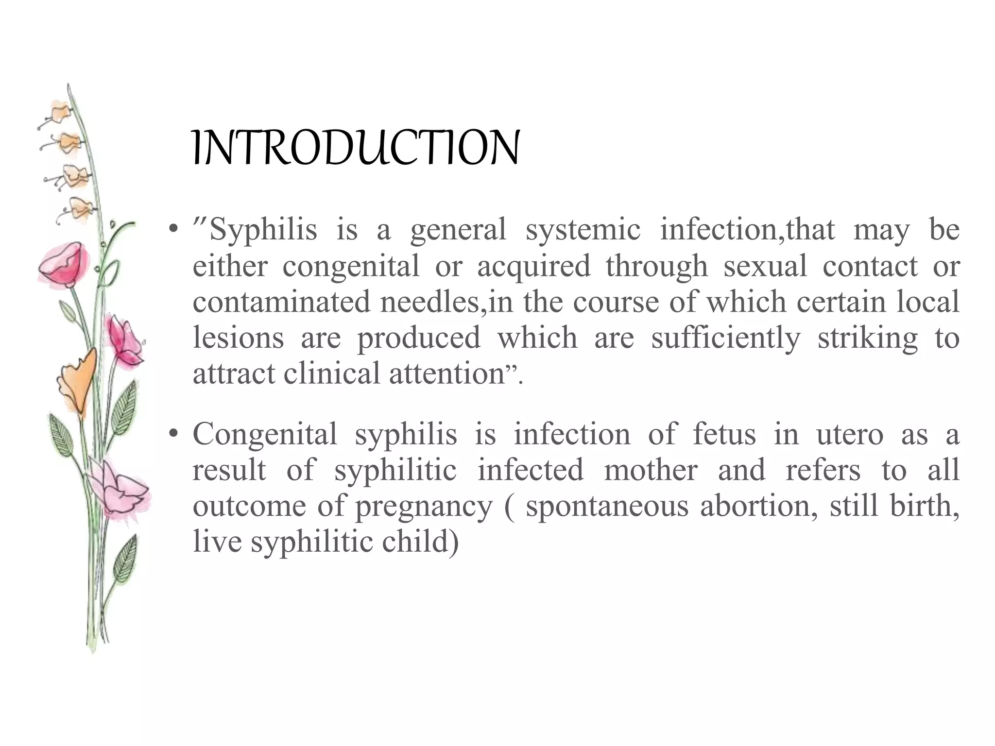 Congenital syphilis | PPTX