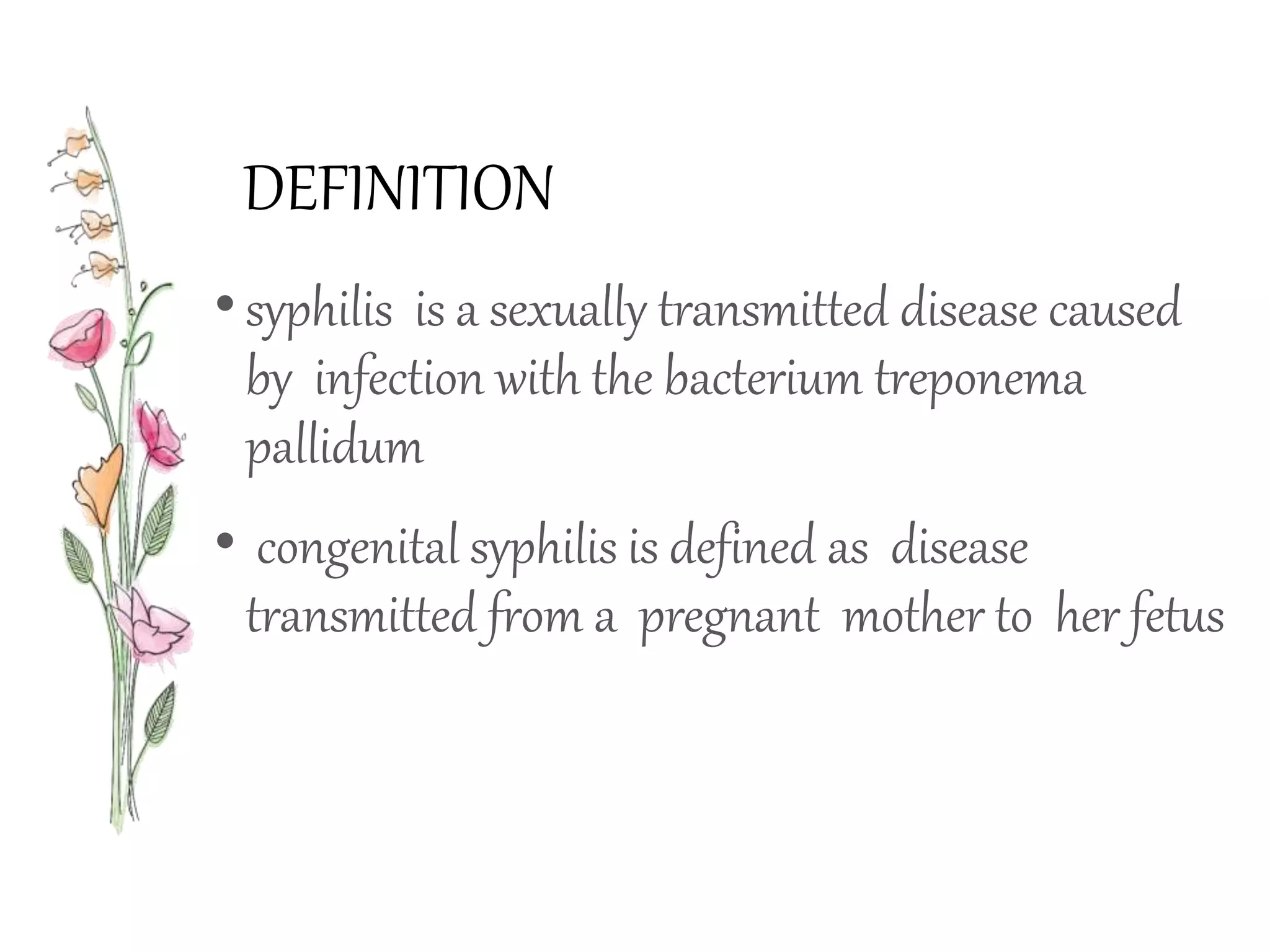 Congenital Syphilis - Dermatology | PPTX