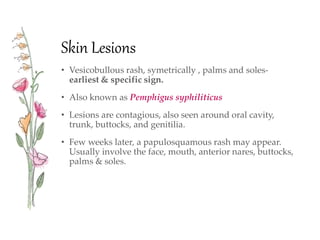 Congenital Syphilis - Dermatology | PPTX