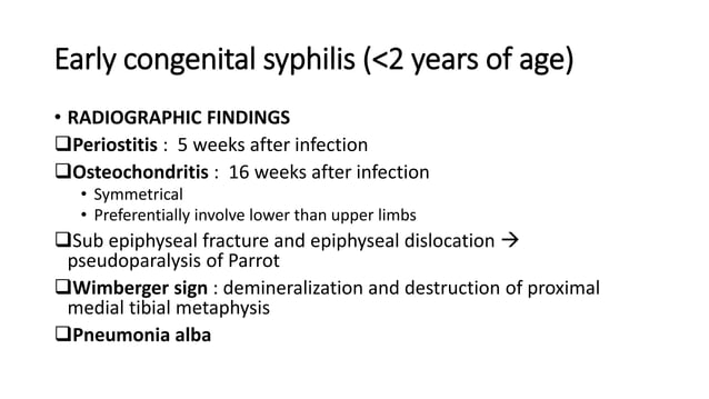Congenital syphilis | PPTX