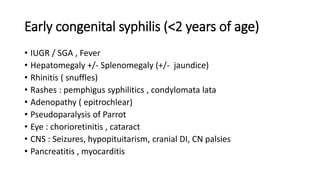 Congenital syphilis | PPTX