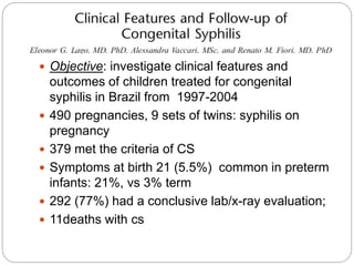 Congenital syphilis arire | PPT