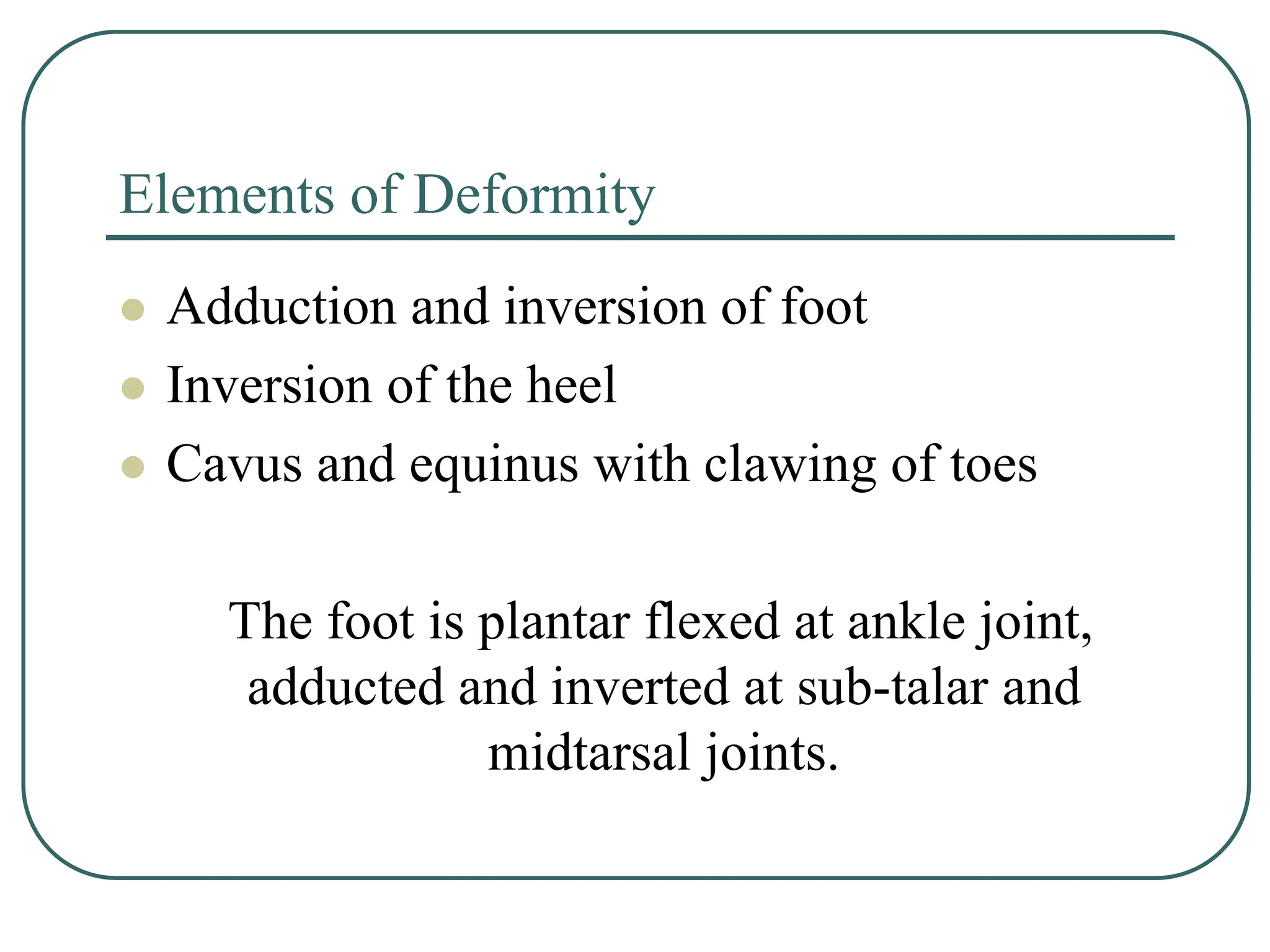 Congenital Talipes Equino Varus.pptjeiiieiu | PPT