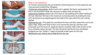 CONGENITAL TALIPES EQUINOVARUS (CLUBFOOT) Physiotherapy Dr. Apurva ...