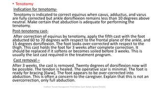 CONGENITAL TALIPES EQUINOVARUS (CLUBFOOT) Physiotherapy Dr. Apurva ...