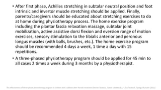 CONGENITAL TALIPES EQUINOVARUS (CLUBFOOT) Physiotherapy Dr. Apurva ...