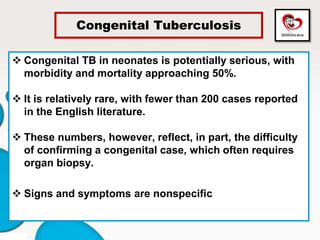 Congenital Tuberculosis (Updated in 2020) | PPT