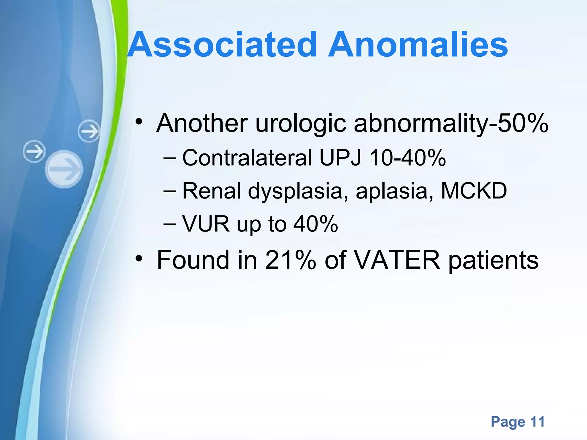 Congenital ureteropelvic (upj) obstruction | PPT | Digestive Disorders ...