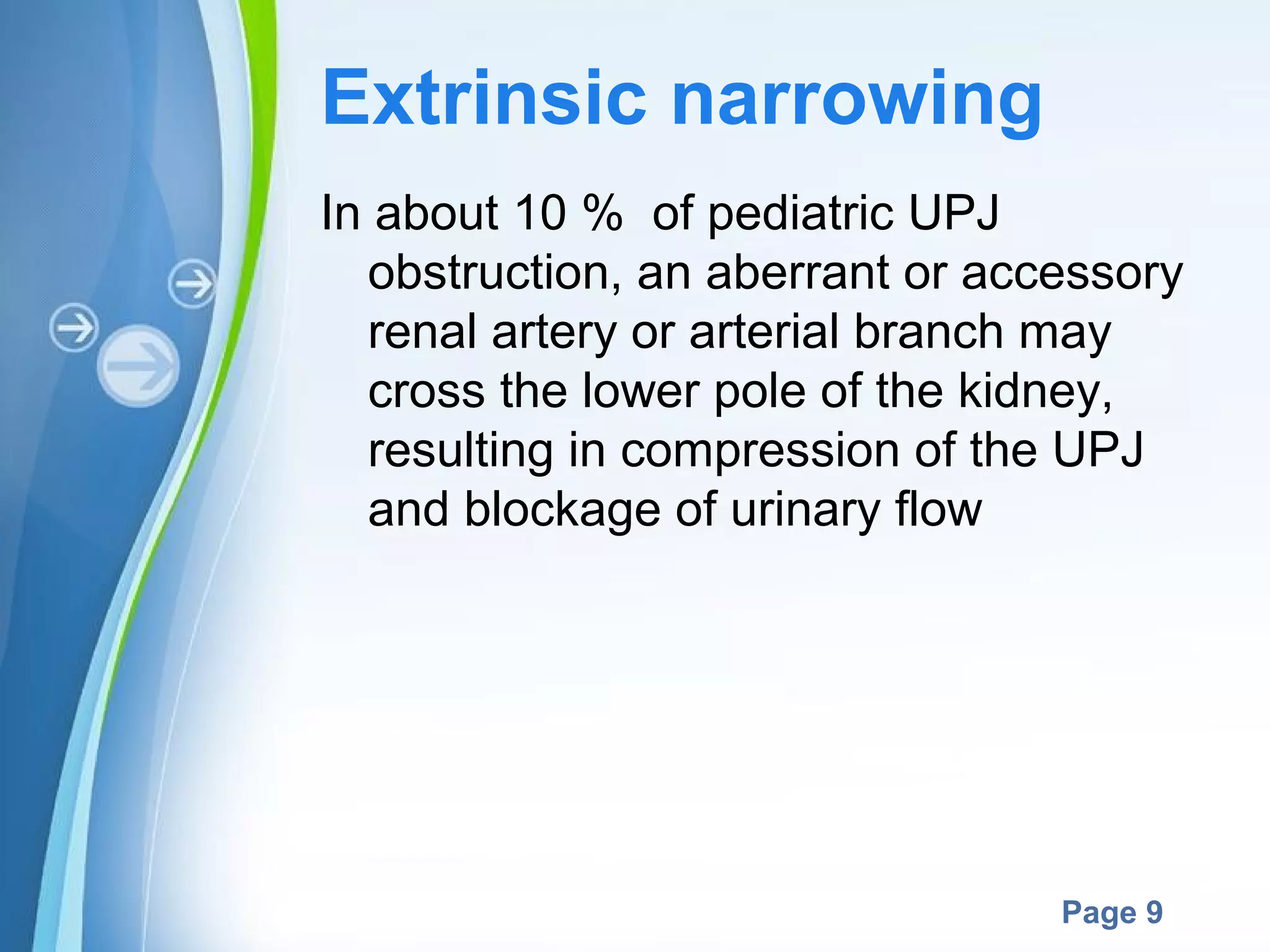 Congenital ureteropelvic (upj) obstruction | PPT | Digestive Disorders ...