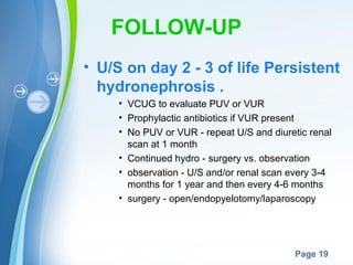 Congenital ureteropelvic (upj) obstruction | PPT