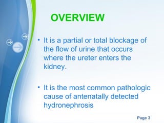 Congenital ureteropelvic (upj) obstruction | PPT