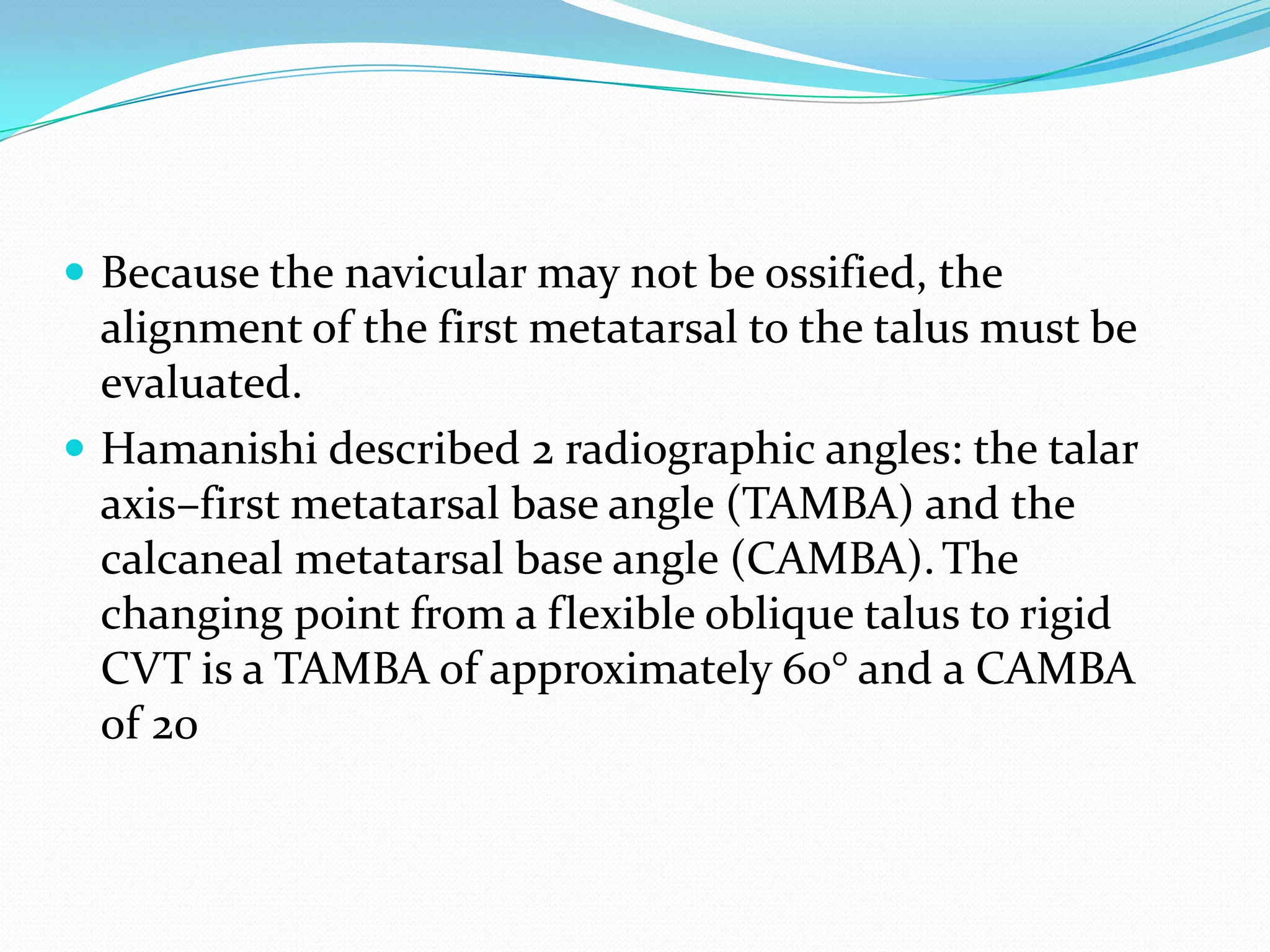 Congenital vertical talus UG lecture | PPTX