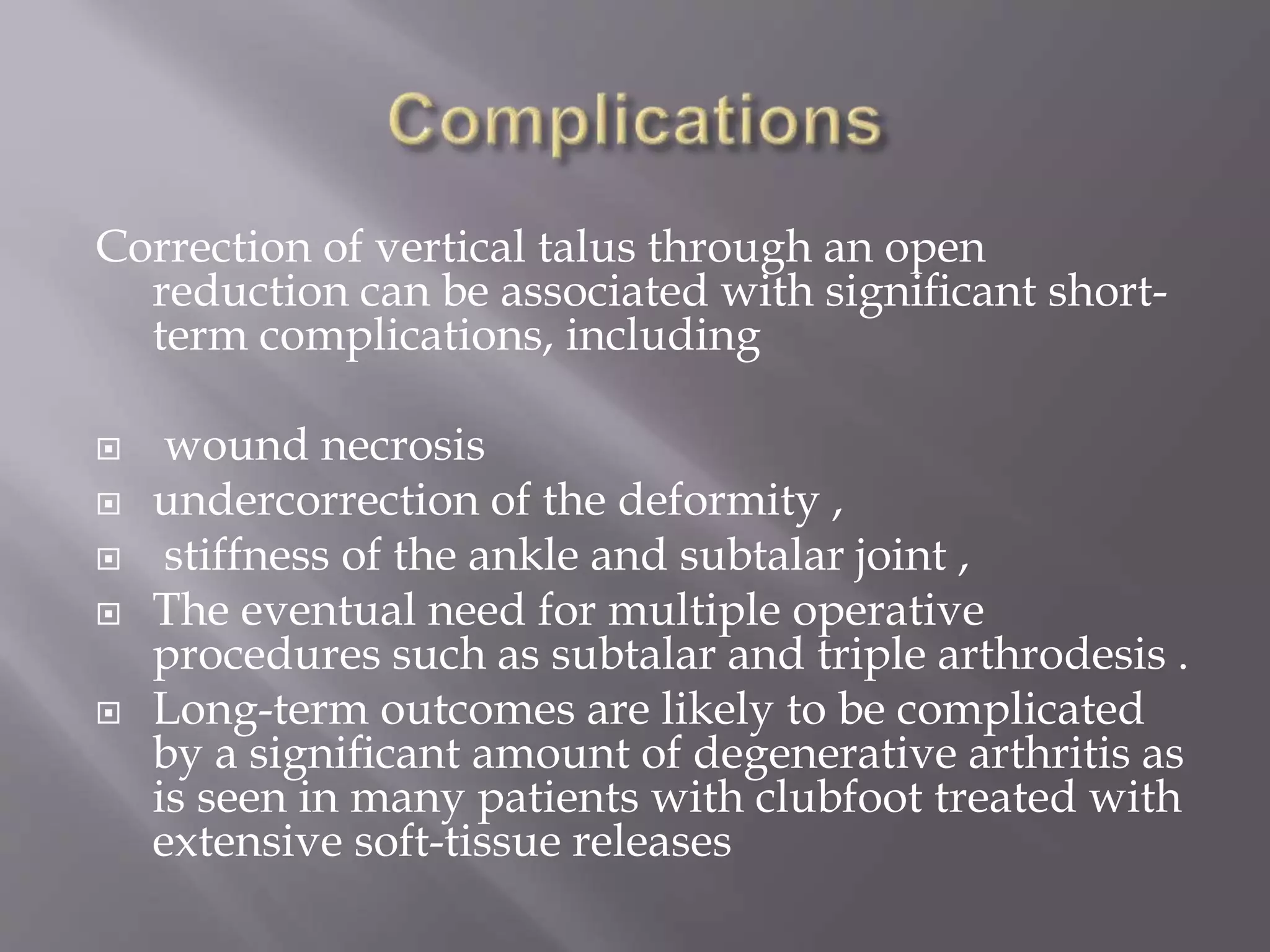 Congenital vertical talus | PPTX