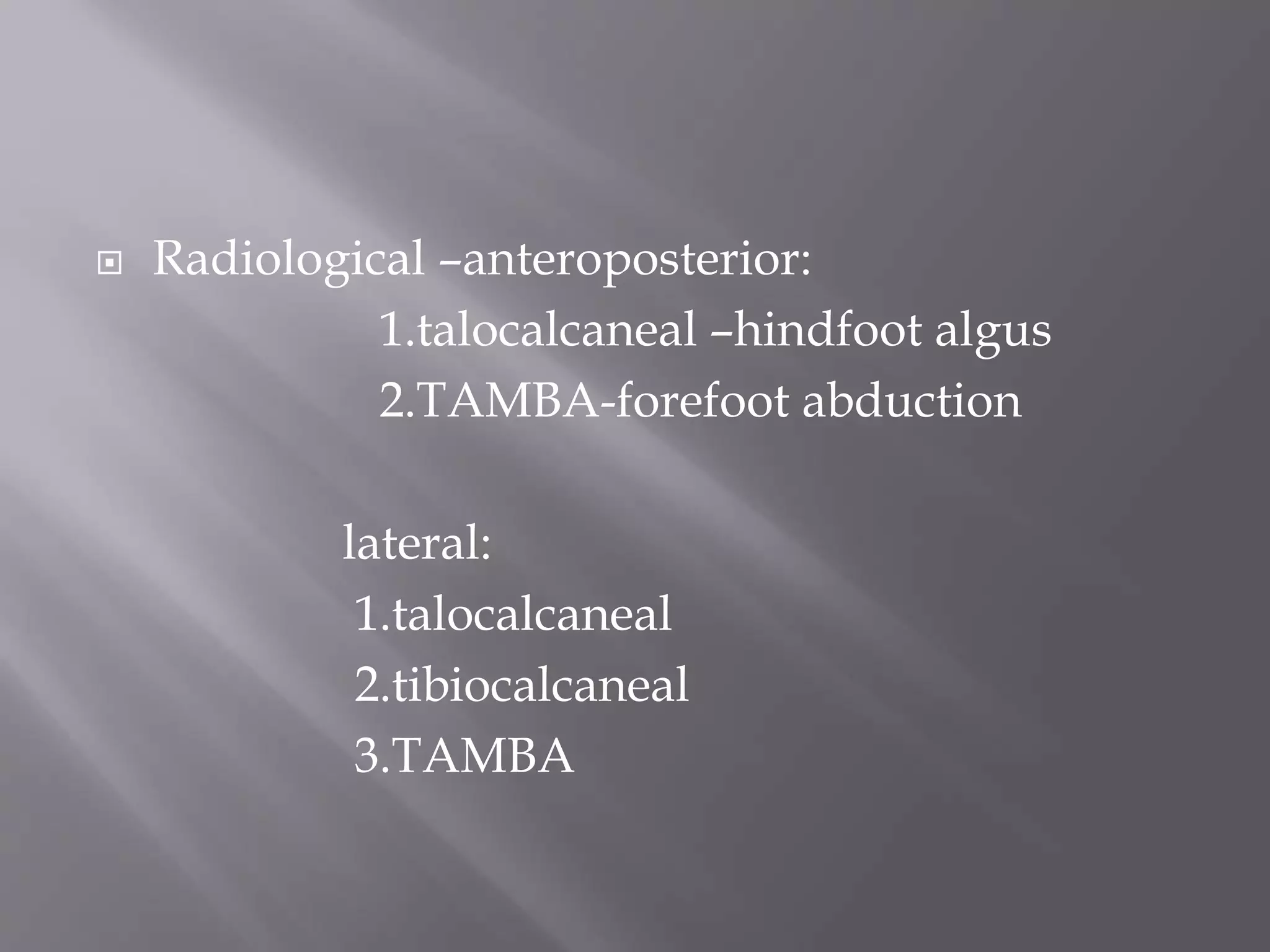 Congenital vertical talus | PPTX