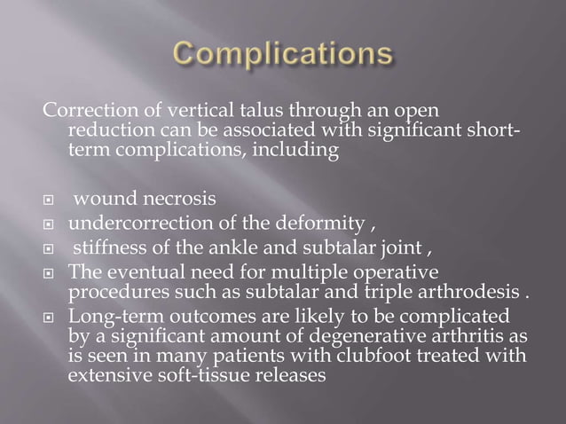 Congenital vertical talus | PPTX