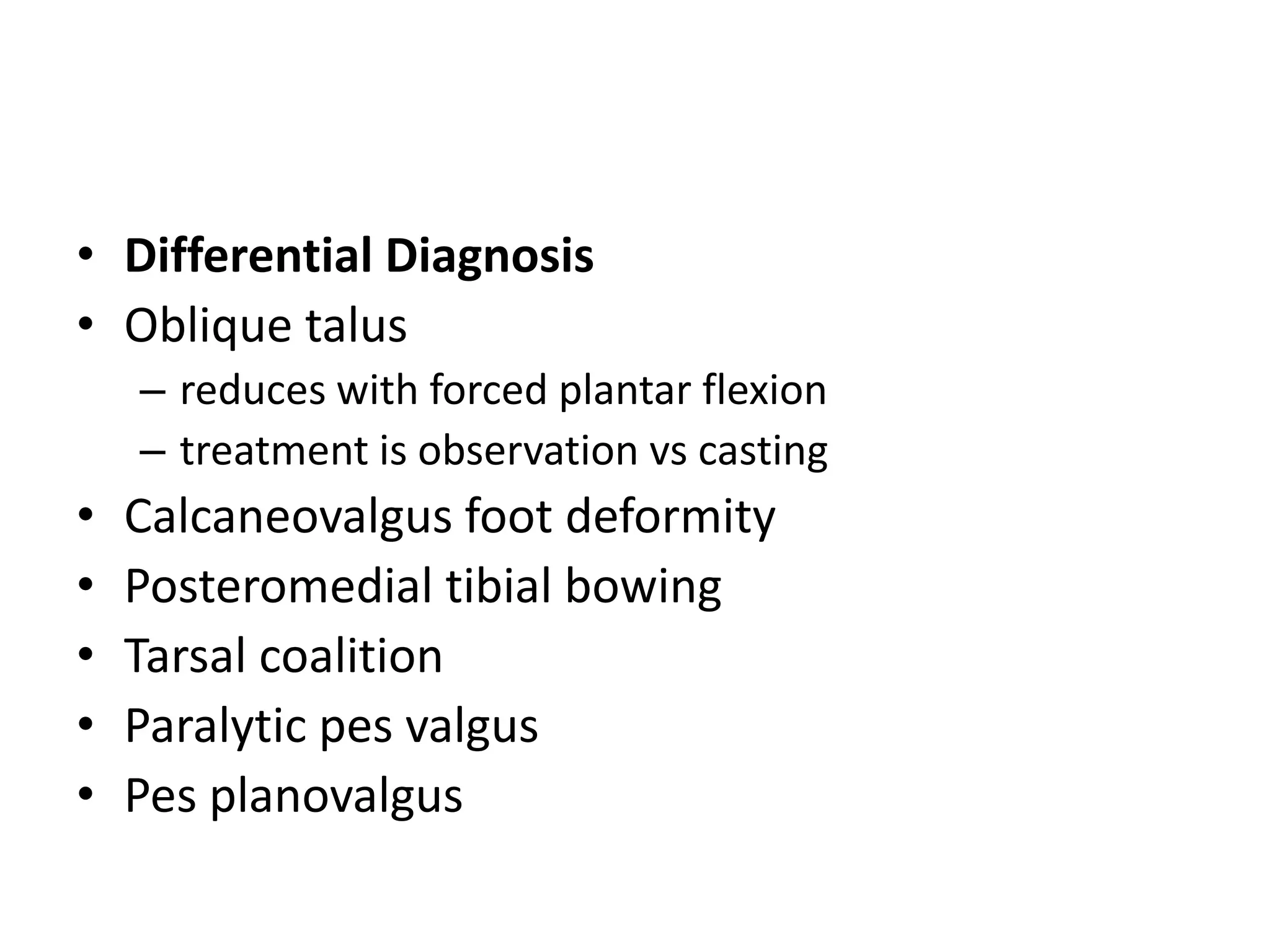 Congenital vertical talus | PPTX
