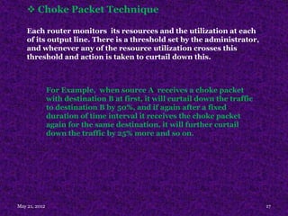 Congestion control | PPTX