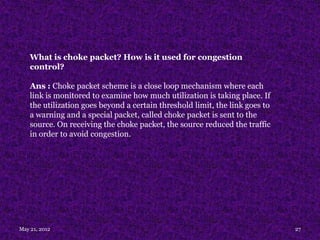 Congestion control | PPTX