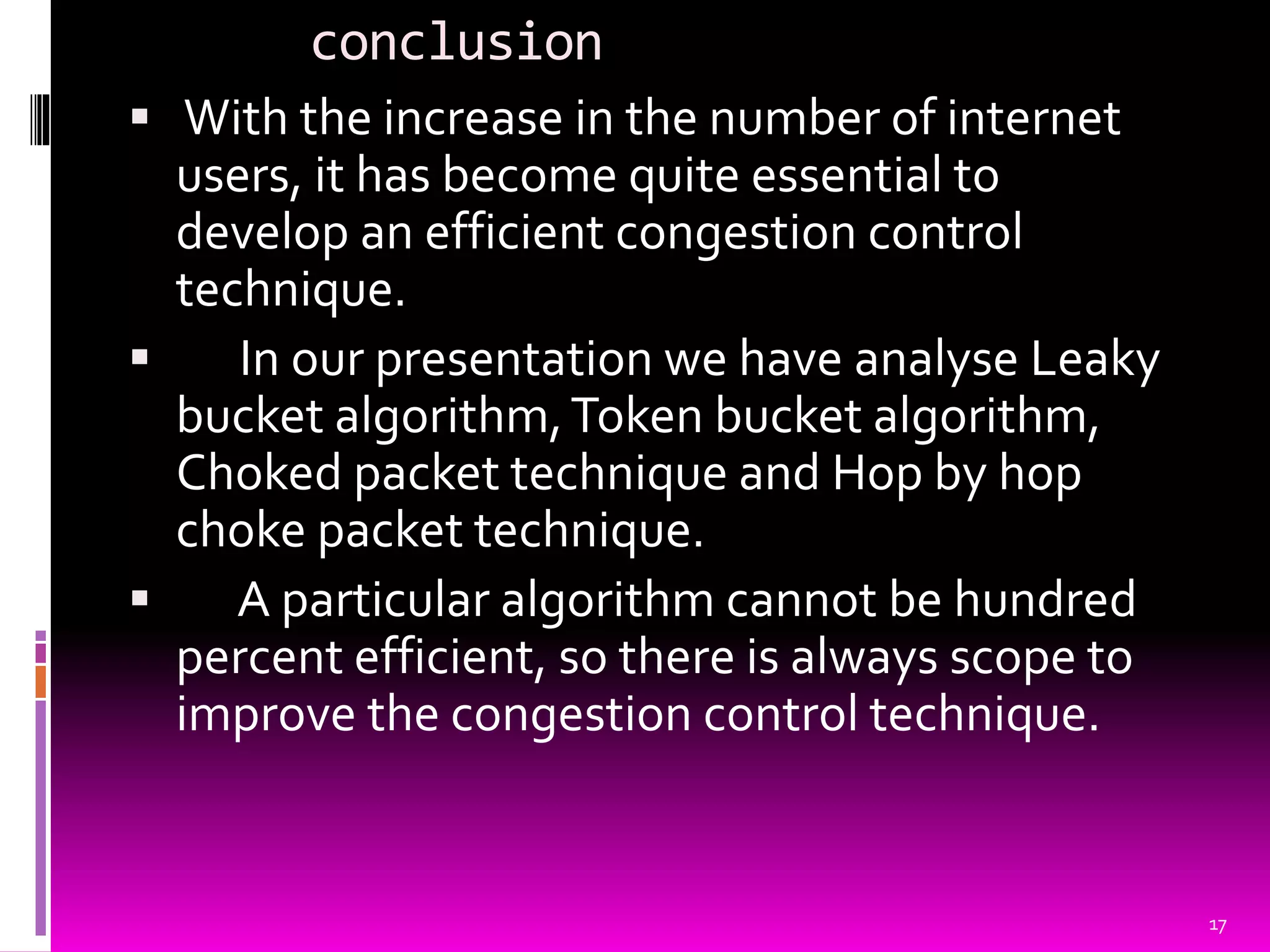 Congestion on computer network | PPTX