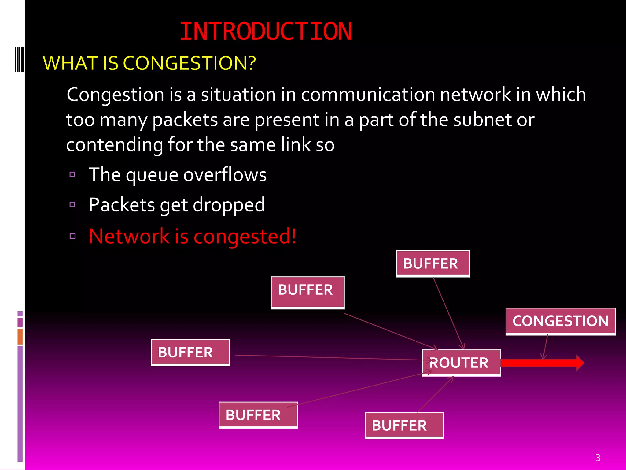 Congestion on computer network | PPTX