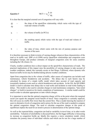 Congestion cost | PDF