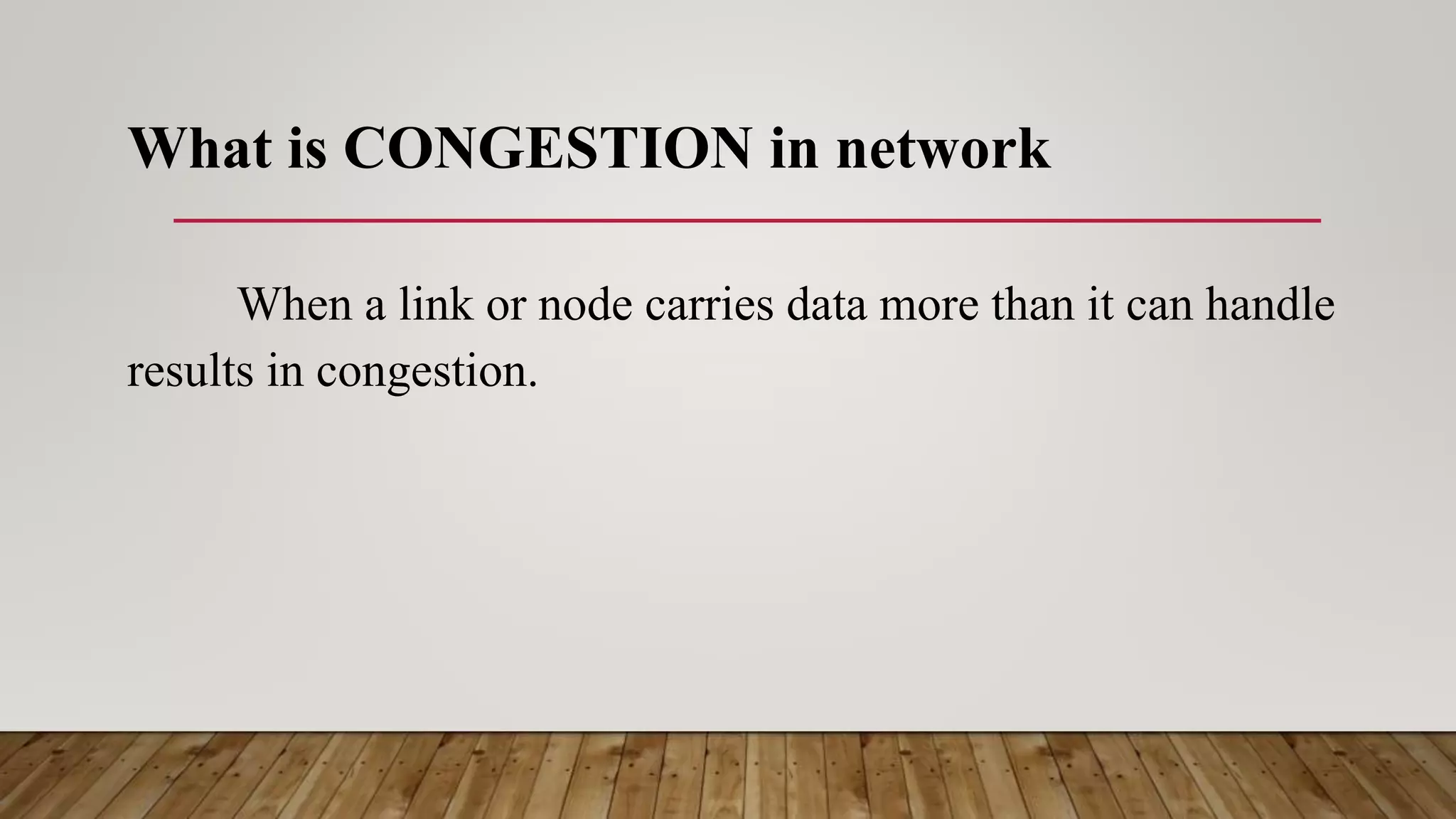 CONGESTION AVOIDANCE.pptx | Computer Networking | Computing