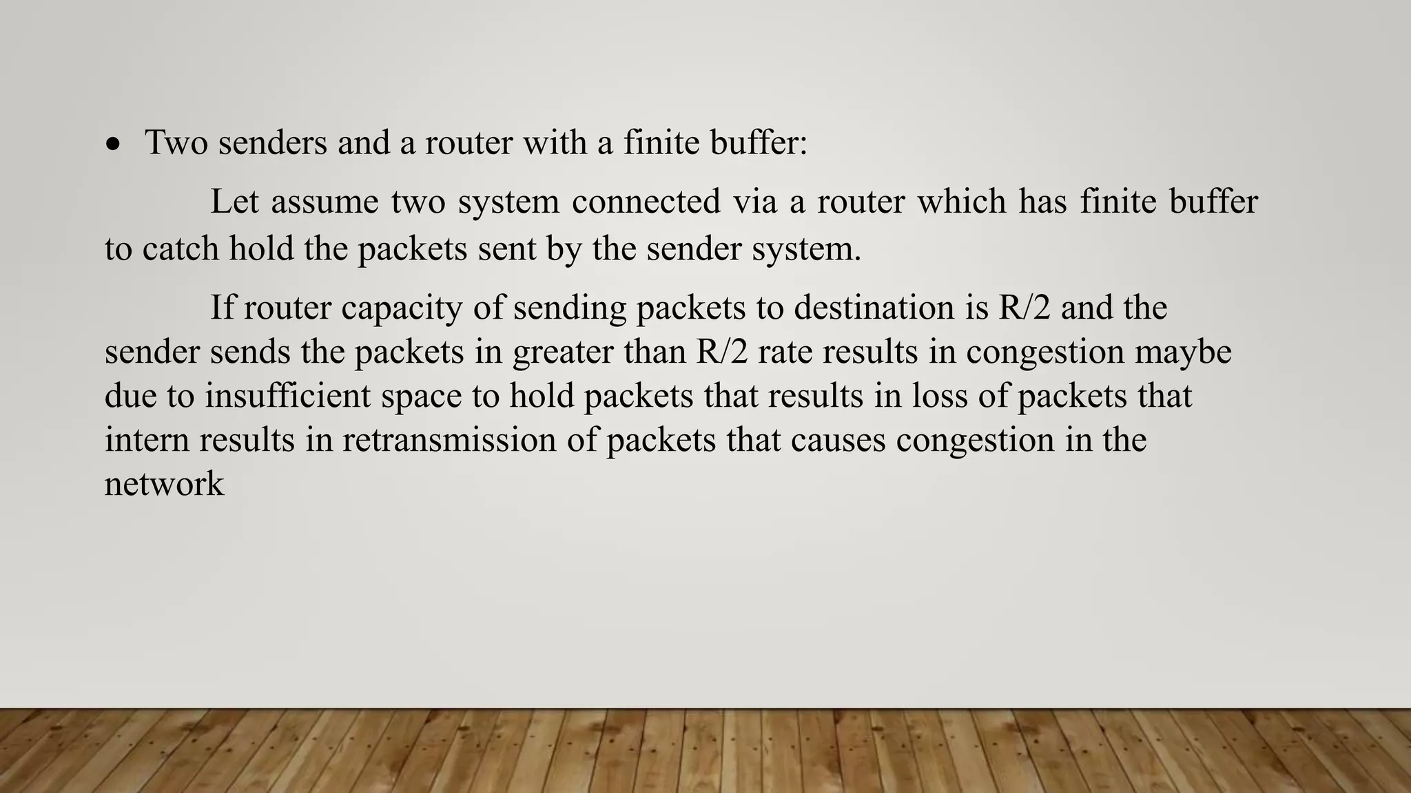 CONGESTION AVOIDANCE.pptx | Computer Networking | Computing