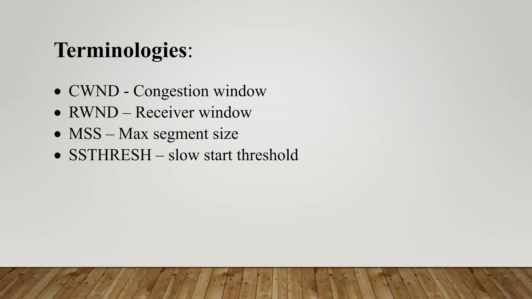 CONGESTION AVOIDANCE.pptx | Computer Networking | Computing