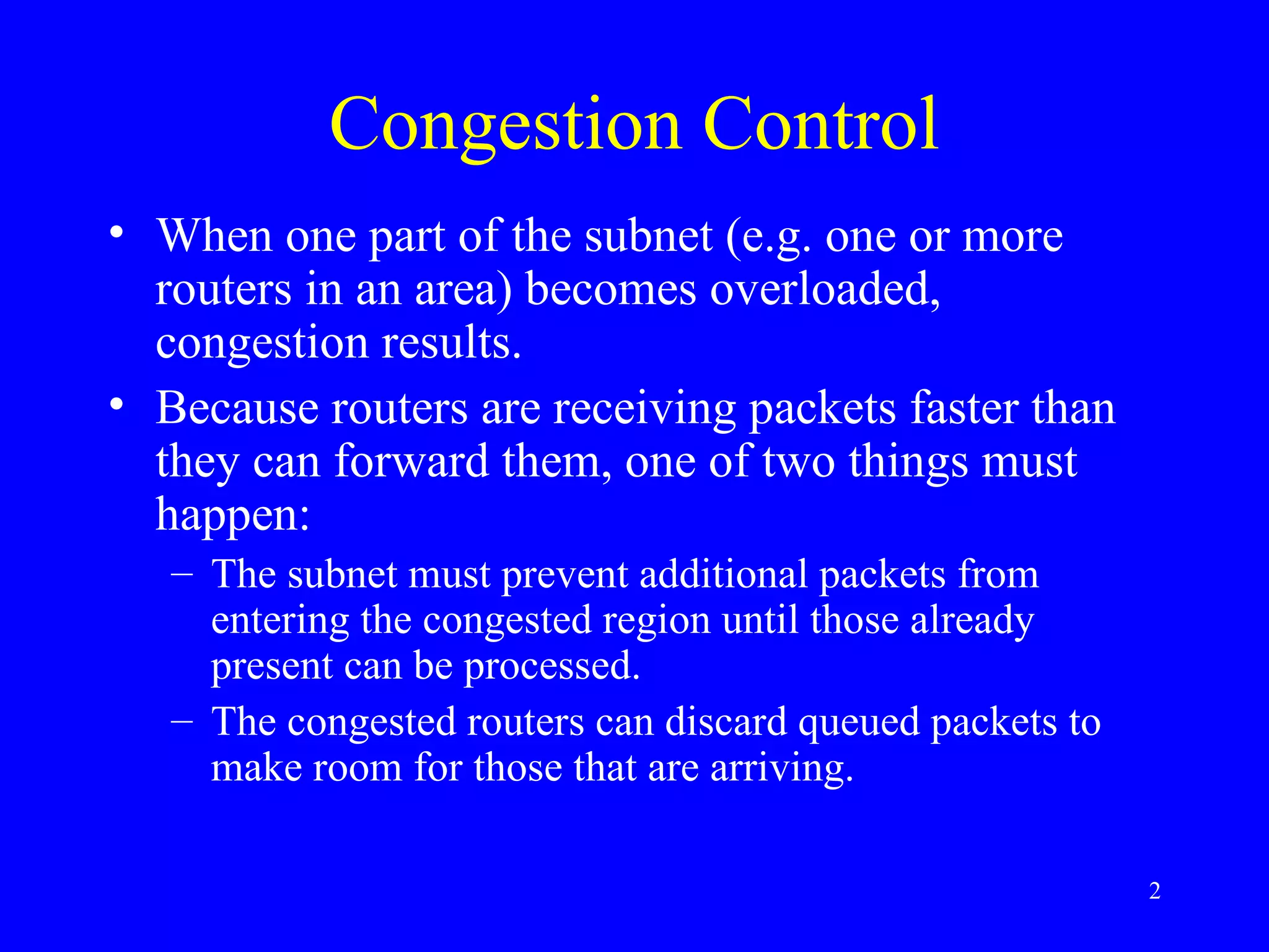 Congestion Control | PPT