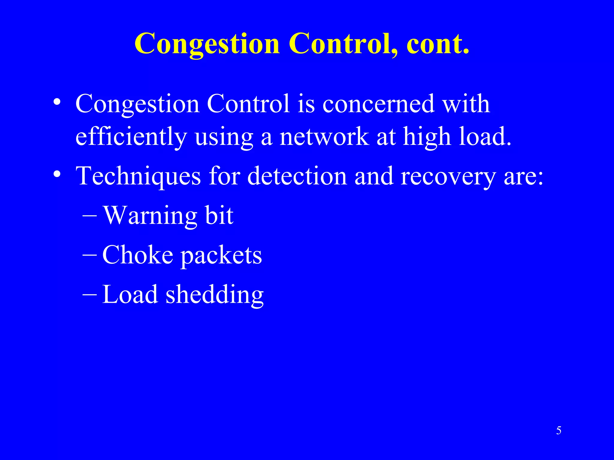 Congestion Control | PPT