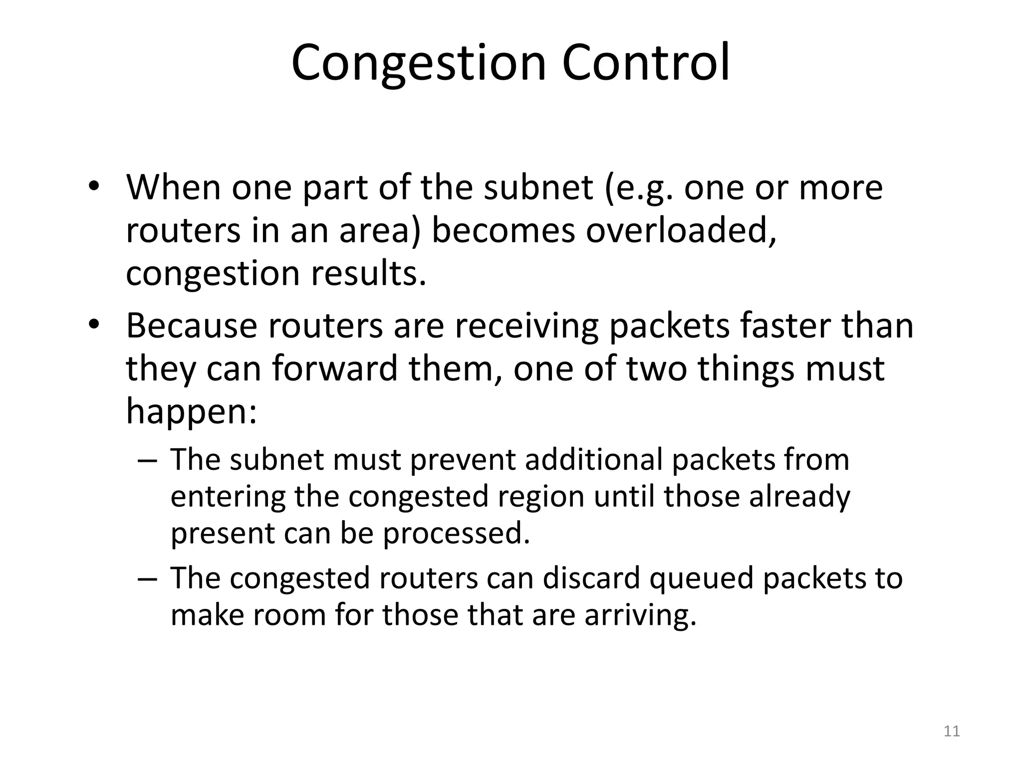 Congestion control 1 | PDF | Computer Networking | Computing
