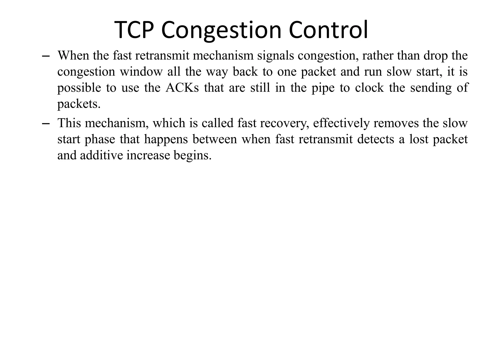 Congestion control in TCP | PPSX | Computer Networking | Computing