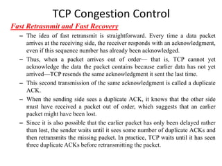 Congestion control in TCP | PPSX