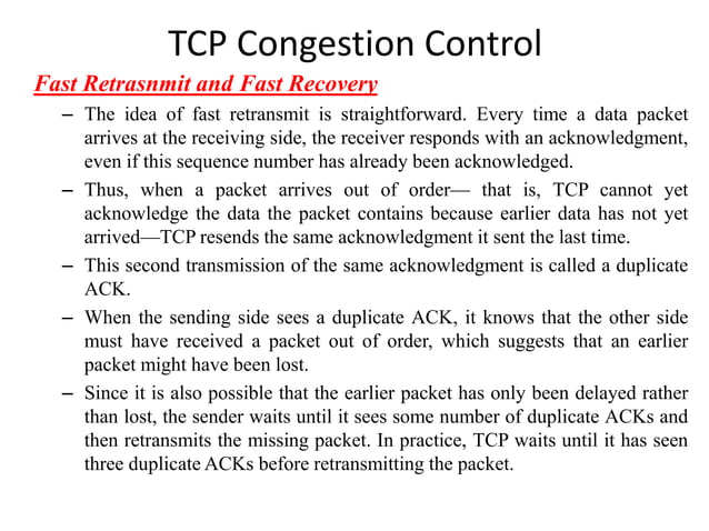 Congestion control in TCP | PPSX | Computer Networking | Computing