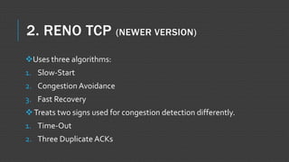 TCP Congestion Control By Owais Jara | PPT