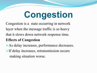 Congestion control Assignment Help | PPTX