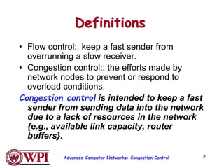 Congestion control | PPT