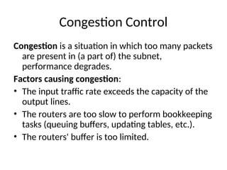 congestion_control: types, uses and application | PPT